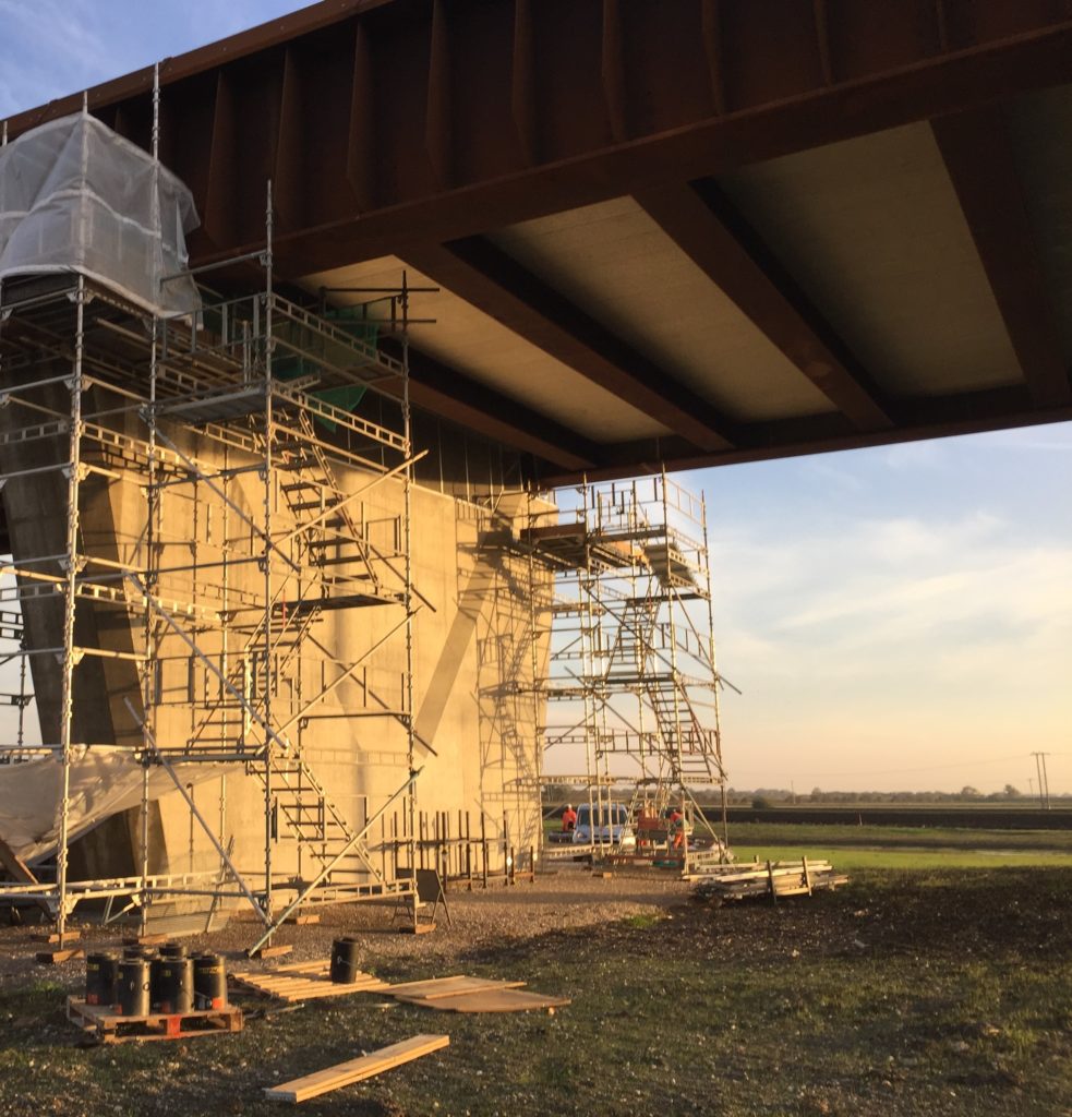 Bridge Jacking and Bearing Replacement - Ely Southern Bypass